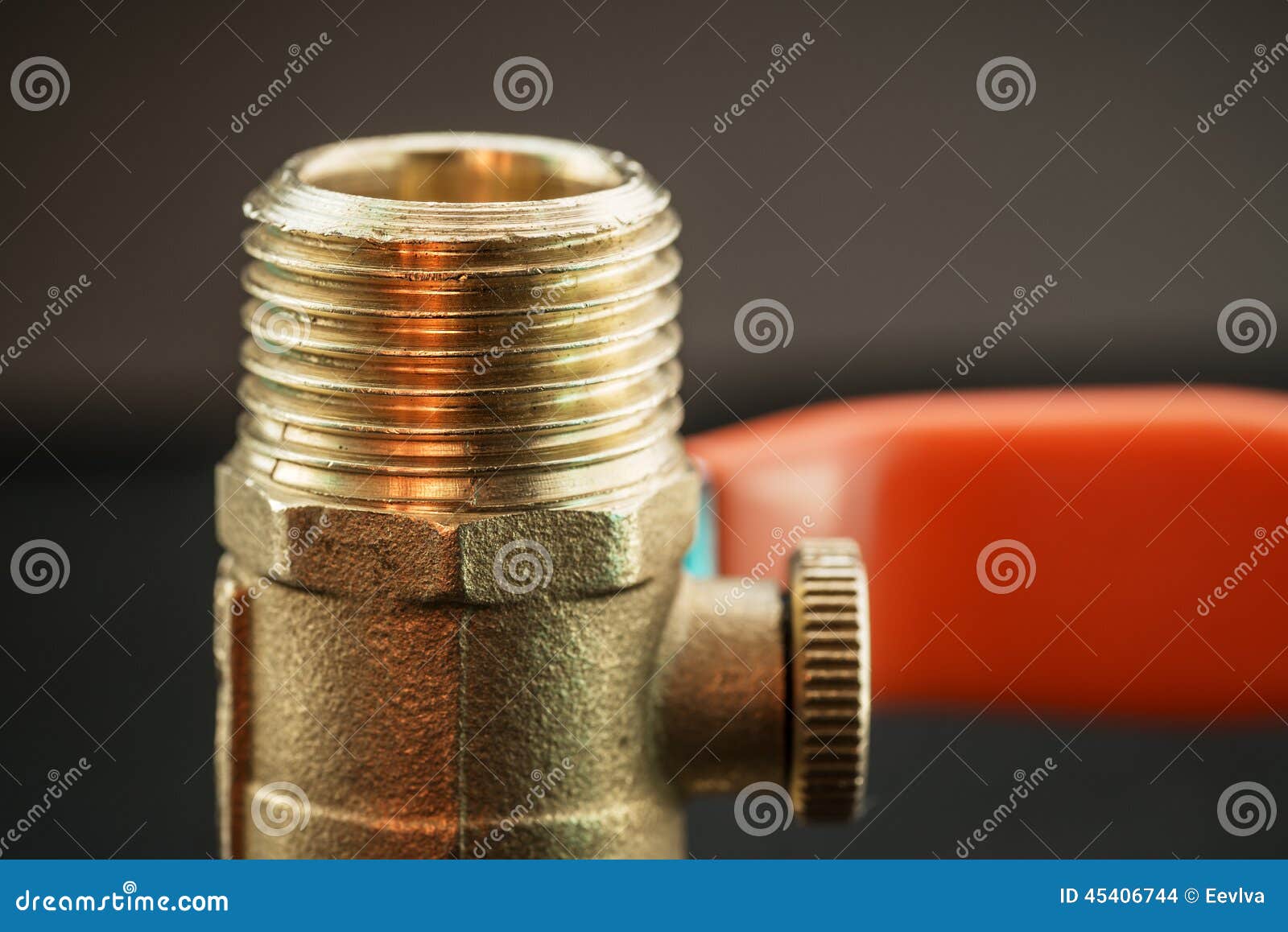 Close-up View of Ball Valve. Stock Photo - Image of depth, instrument ...