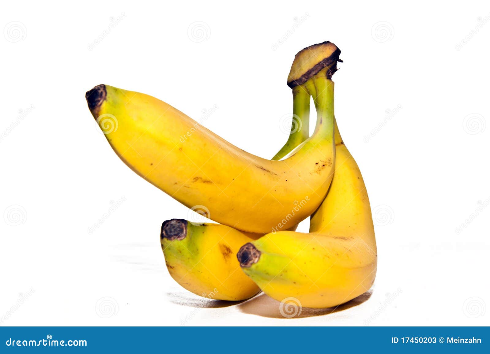 Close Up View of Banana Isolated Stock Image - Image of foods, bunch ...