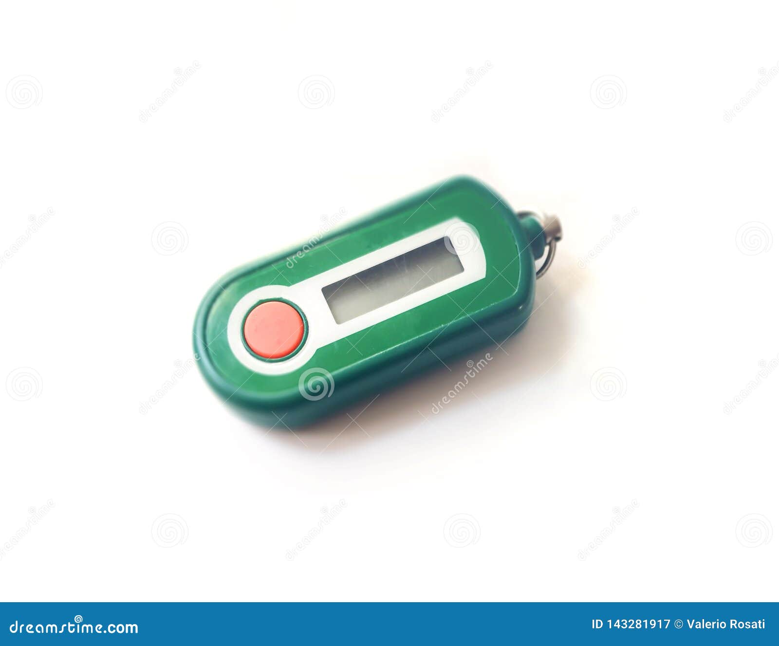 Close-up View of a Bank Code Generator Isolated on a White Background ...