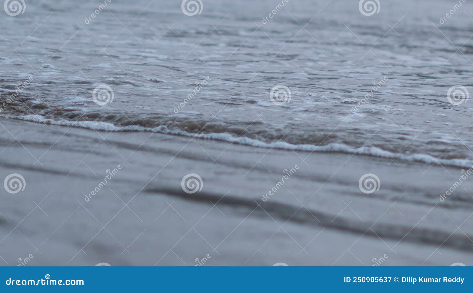 Close Up View of Beach Wave Foam Stock Image - Image of india, gokarna ...