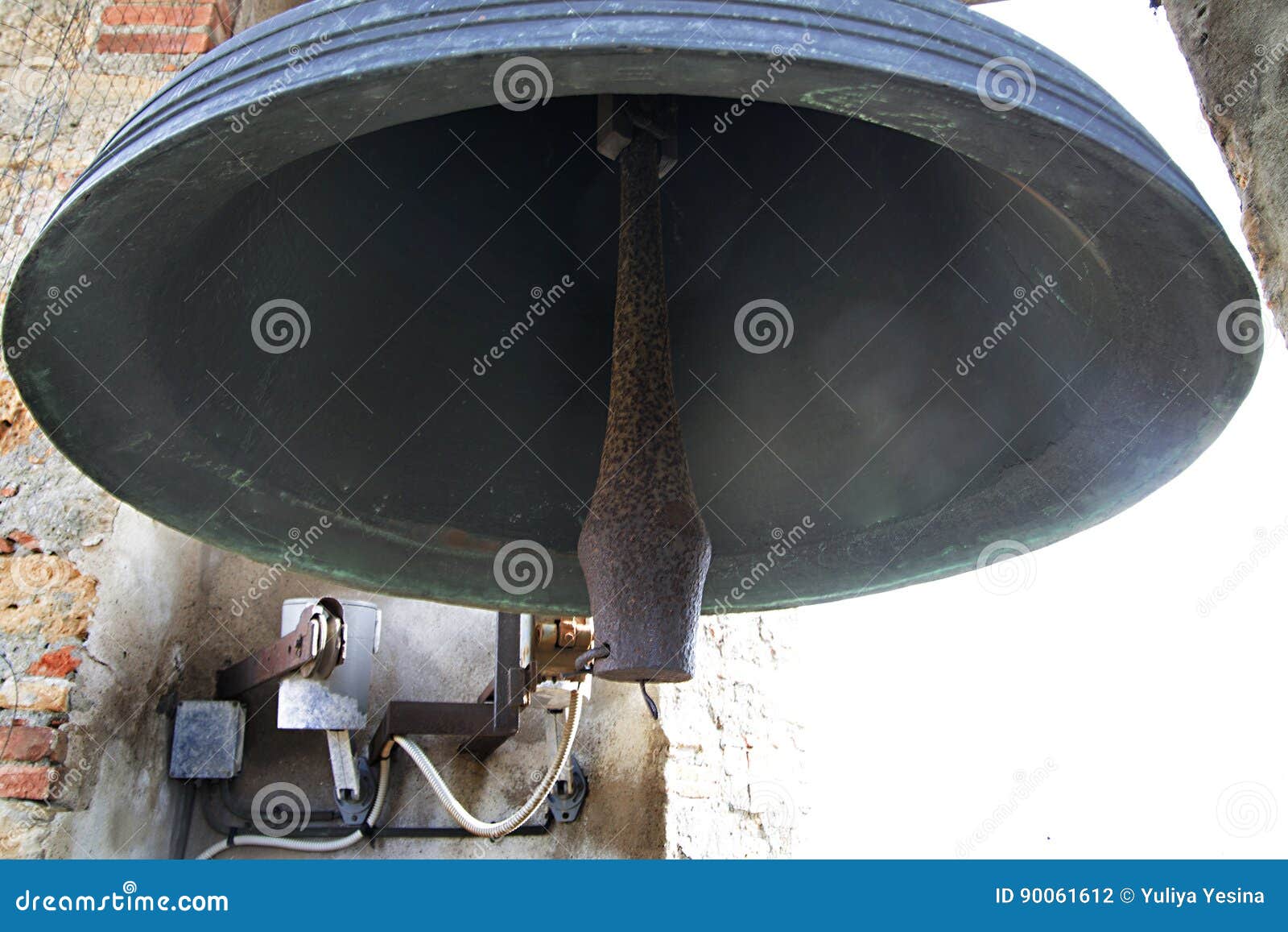 Close Up View of Bell in Belfry Stock Photo - Image of europe, clapper ...