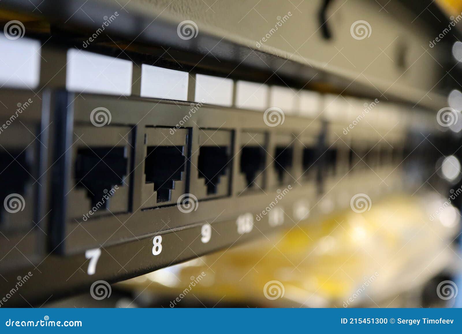 Network RJ-45 Patch Panel With Switches Stock Image | CartoonDealer.com ...