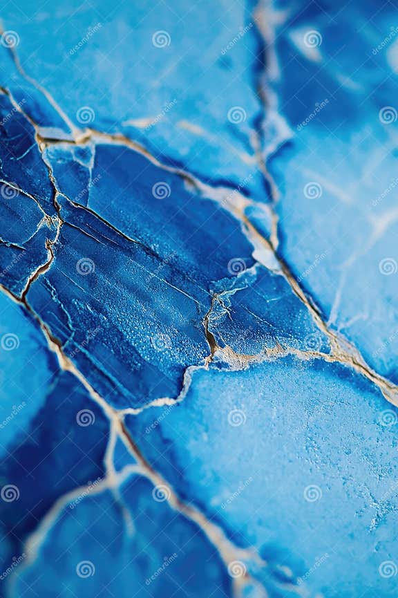A Close-up View of a Blue Marble Surface with Details and Patterns ...