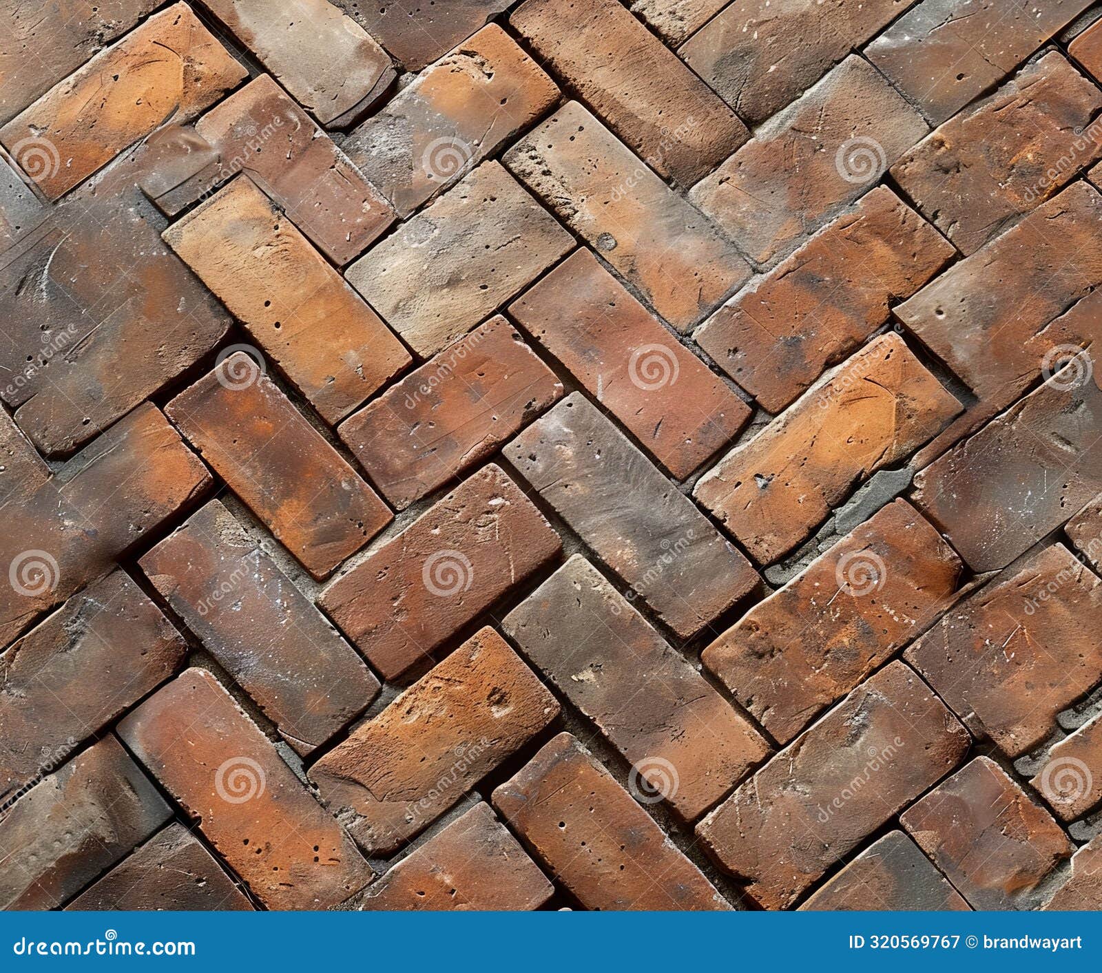 Close-up View of a Brick Wall Stock Illustration - Illustration of ...