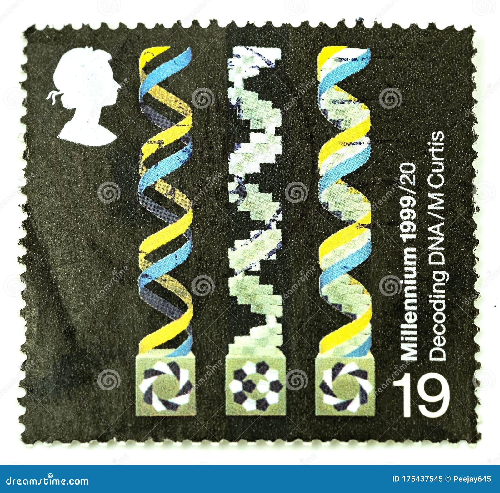 Close Up Image of a British Stamp Editorial Image - Image of stamp ...