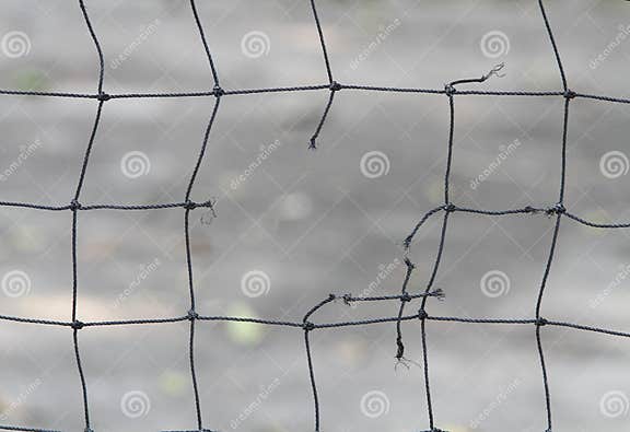 Close-up View of a Broken Volleyball Net Stock Photo - Image of pattern ...