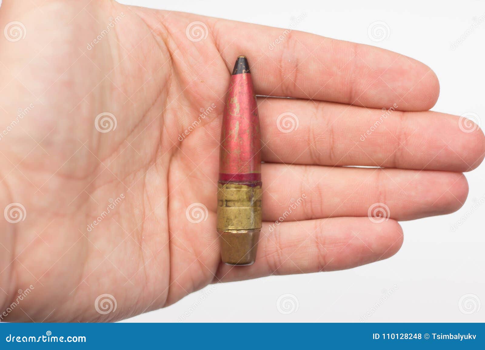 View of Bullets in Woman Hand Stock Photo - Image of crime, caliber ...
