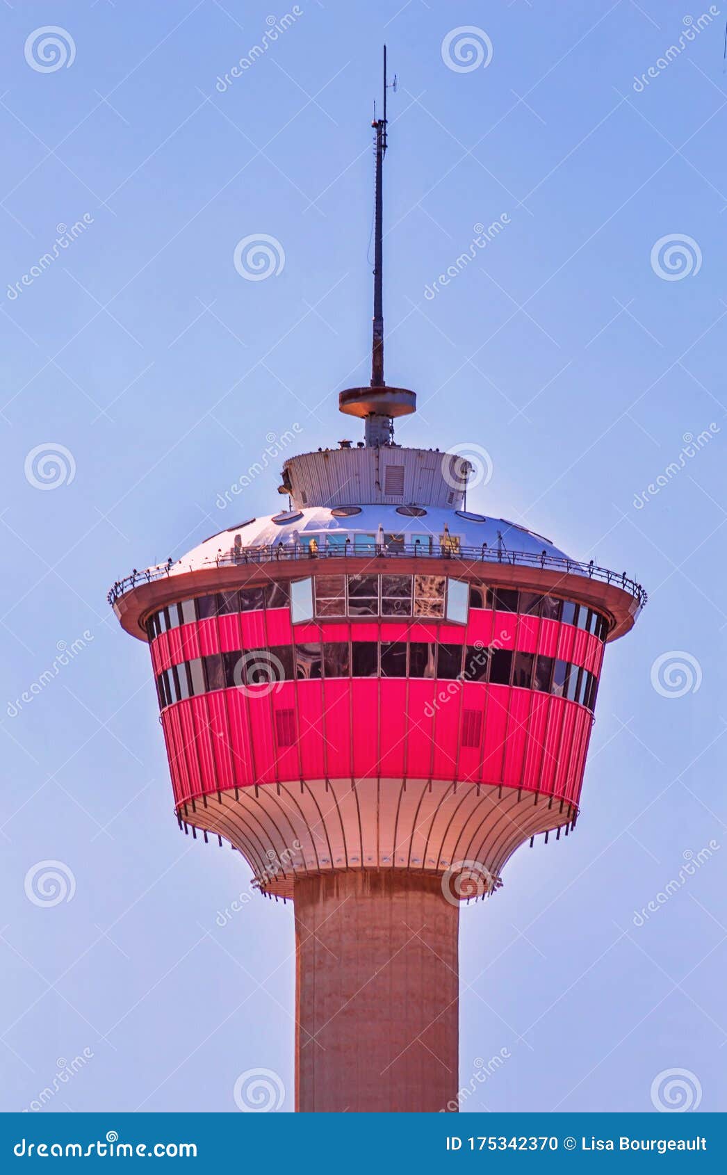 Close Up View of the Calgary Tower Stock Photo - Image of urban ...