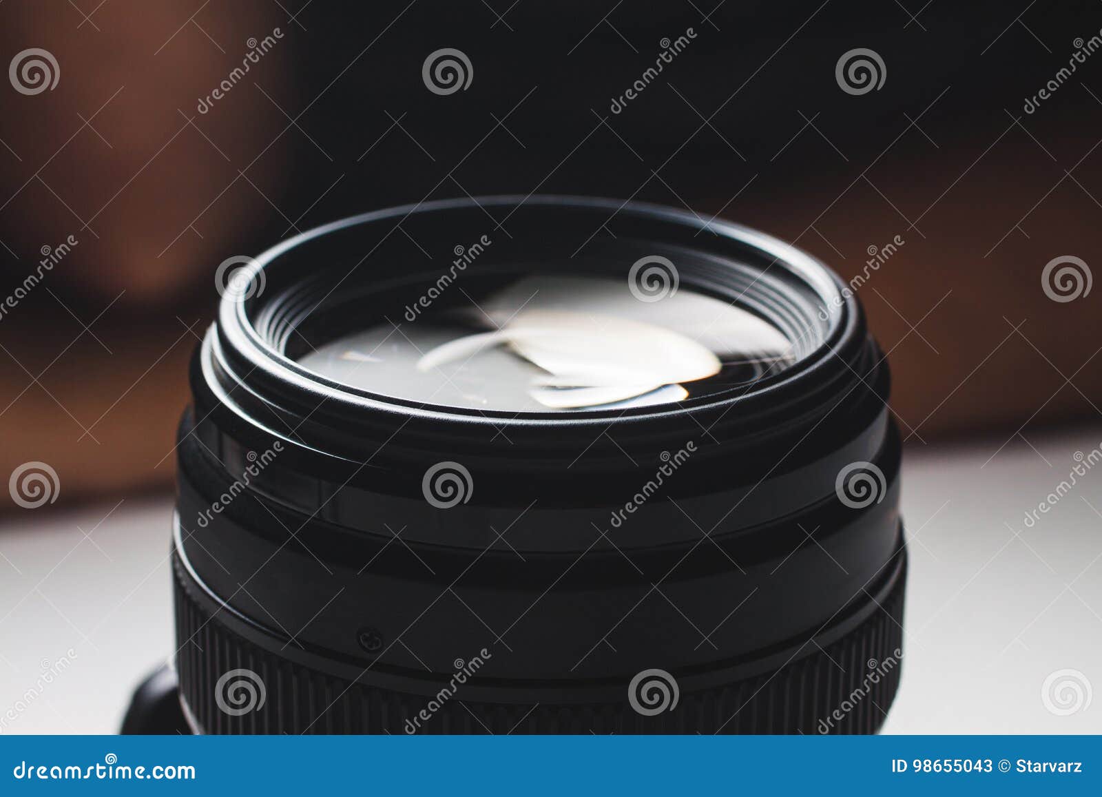 Close-up View of a Camera Lens Stock Image - Image of optics ...