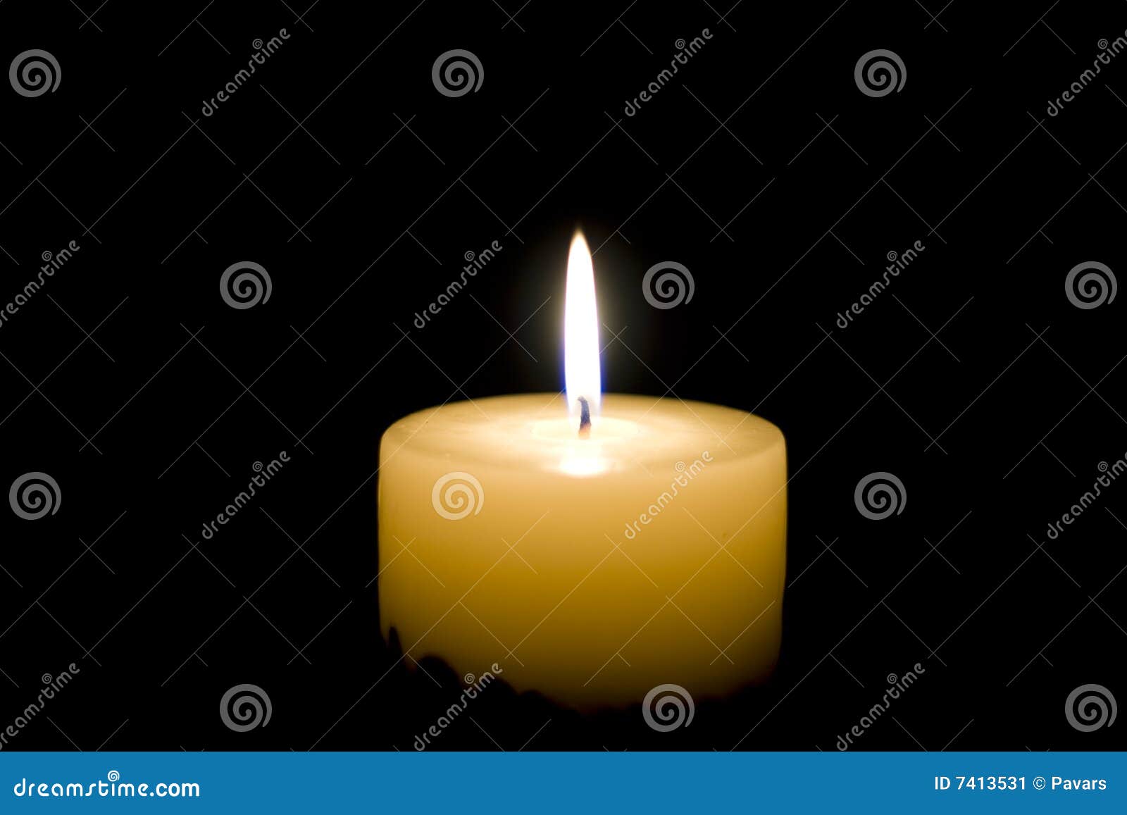 Close-up View of the Candle in the Night Stock Image - Image of love ...