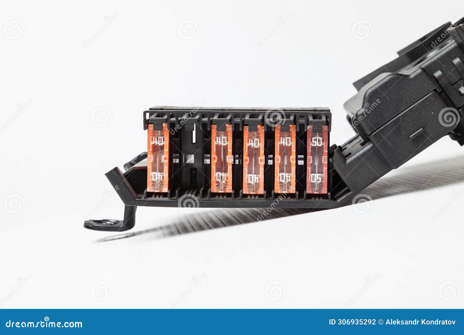Close Up View of Car Fuse Box, Control Engine Lighting. Car Electrical ...