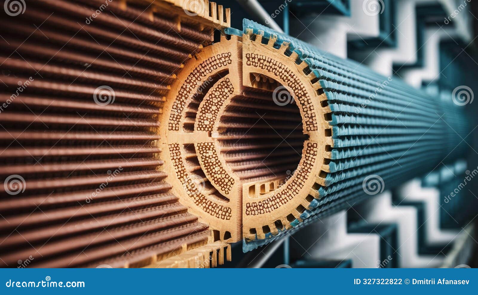 Detailed Cross-Section of a Carbon Capture Membrane Module Stock ...