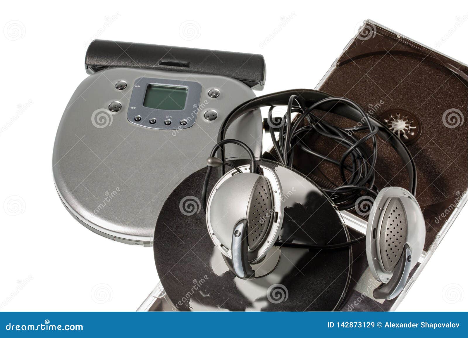 Close Up View of Cd Player Isolated. Old Technology Backgrounds Stock ...