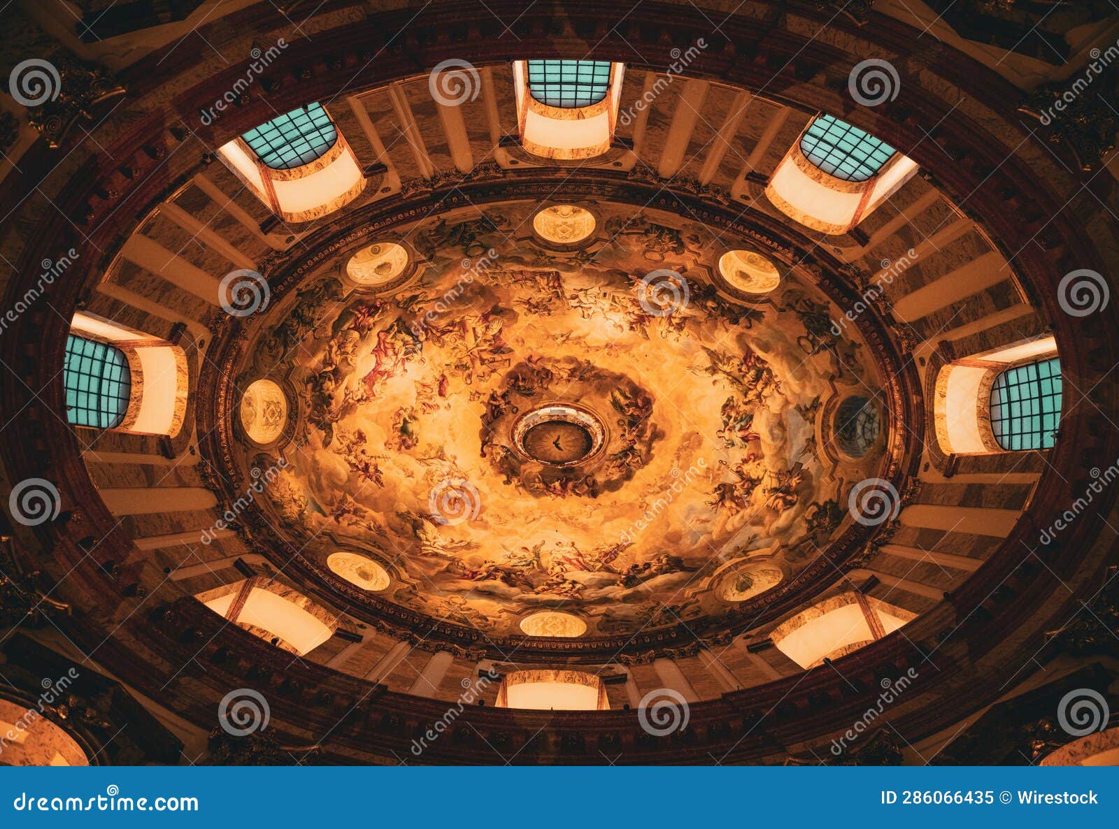 Close-up View of a Ceiling in an Interior Space with Multiple Windows ...