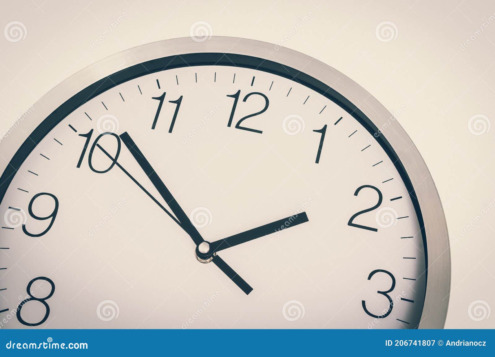 Close-up View of Clock - Deadline and Time Concept Stock Image - Image ...