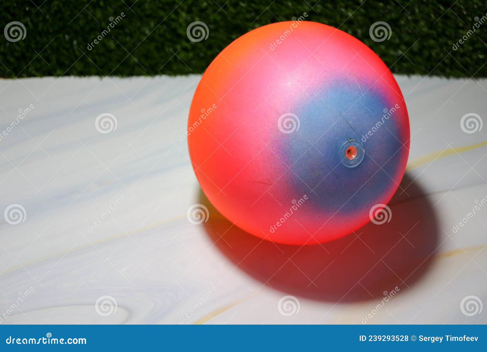 Close Up of a Colorful Ball on the Table Stock Photo - Image of design ...