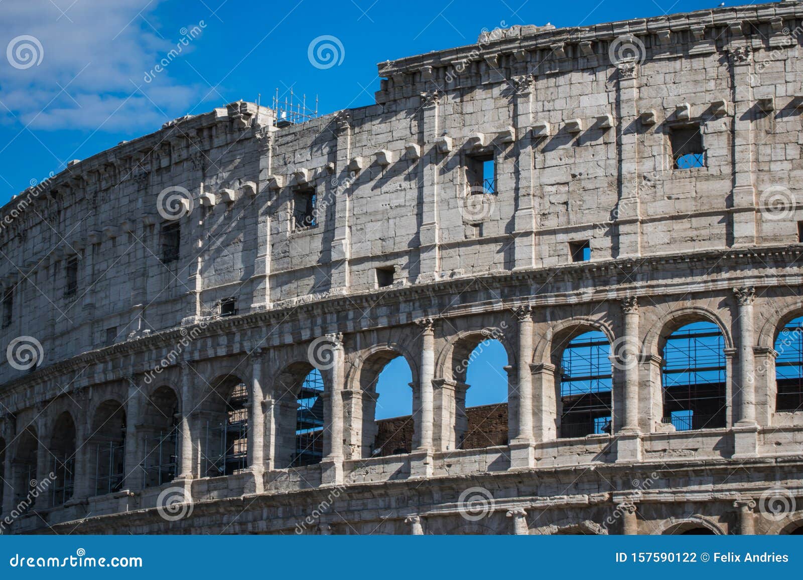 Close Up View of Colosseum, Rome, Italy Stock Photo - Image of coloseum ...