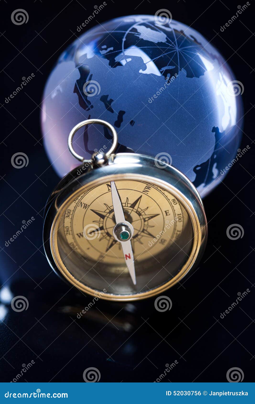 Close Up View of the Compass Stock Photo - Image of antique ...