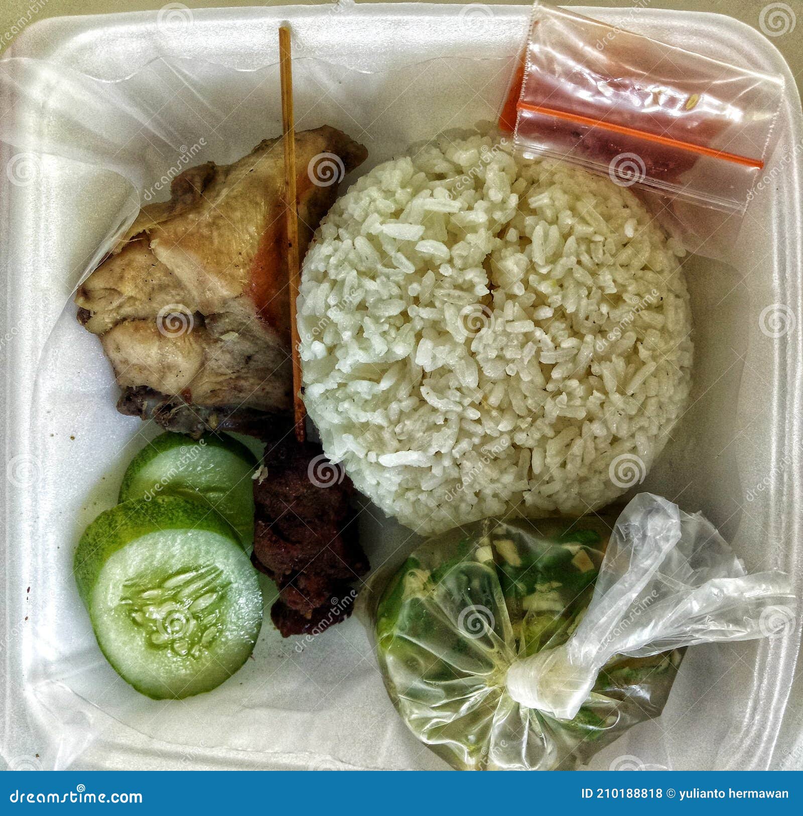 Close Up View Complete Lunch Package Stock Photo - Image of foods ...