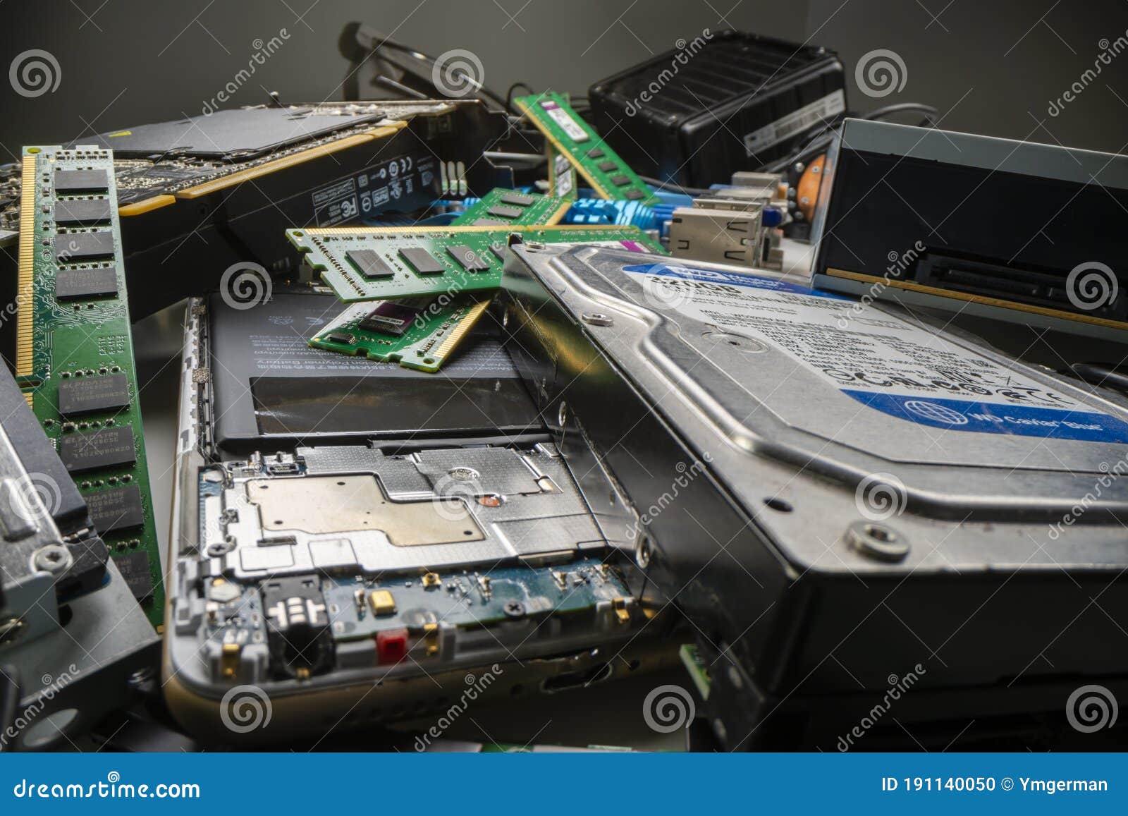 Close-up View of Computer Electronic Waste Editorial Image - Image of ...