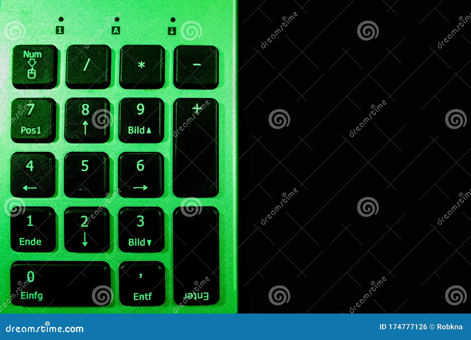 Close Up View of Computer Keyboard with Upside Down Enter Key or Button ...