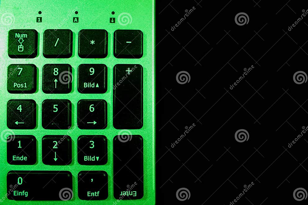 Close Up View of Computer Keyboard with Upside Down Enter Key or Button ...