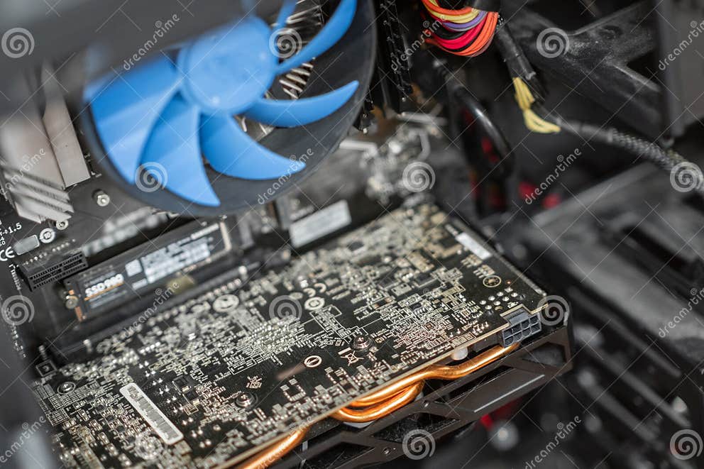 A Close-up View of a Computer S Internal Components Highlighting the ...