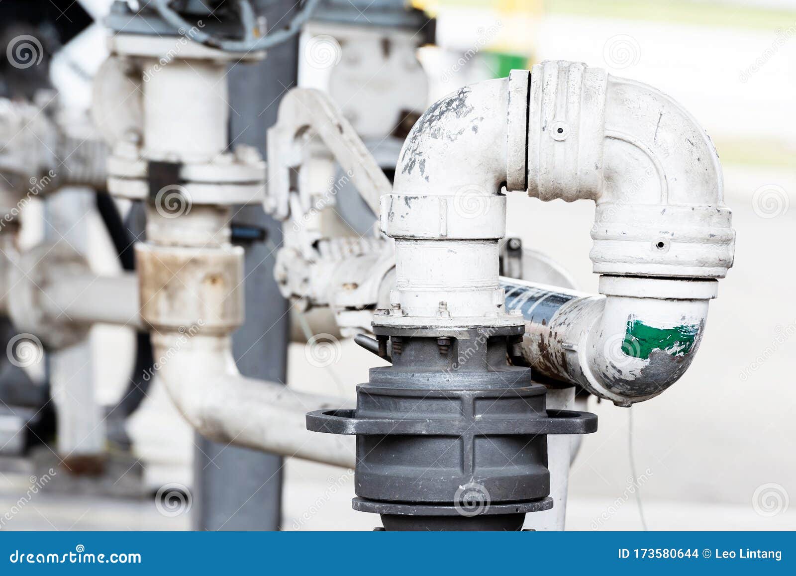 Close Up View of Connected Fuelling Pipe Hoses Stock Photo - Image of ...