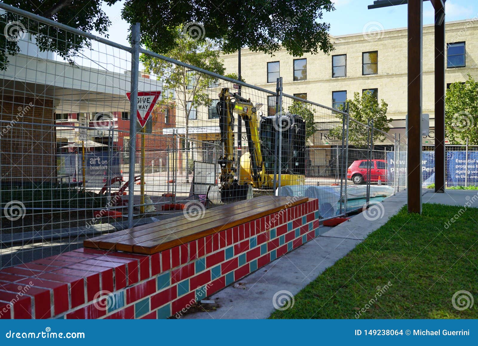 A Close Up View of Construction in Perth, Western Australia Editorial ...