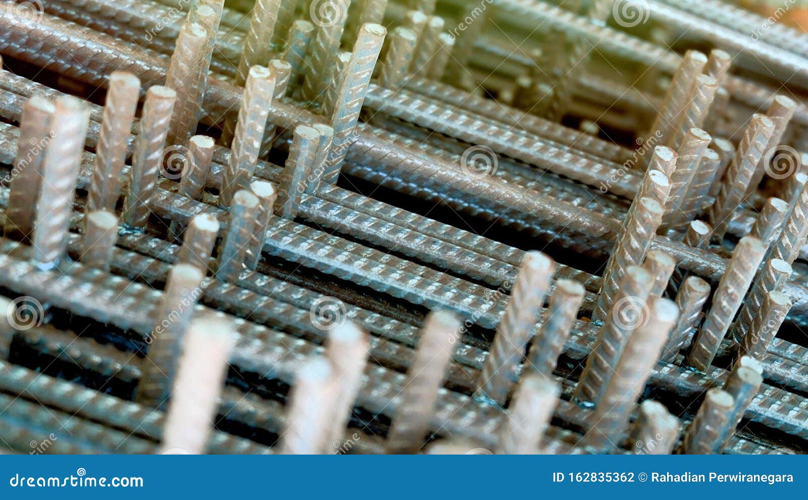 Close Up View of Construction Rebar Steel Work Reinforcement in ...
