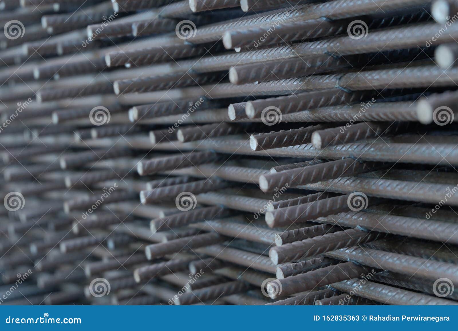Close Up View of Construction Rebar Steel Work Reinforcement in ...