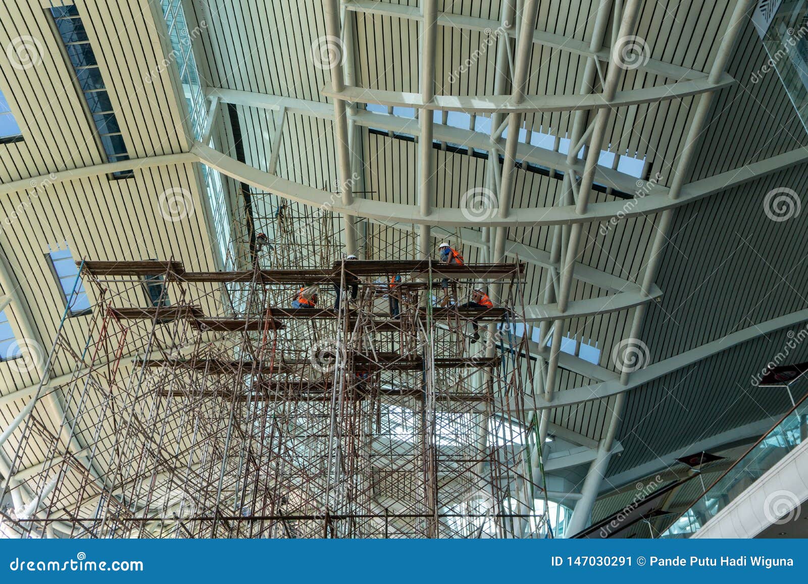 A Close Up View of a Construction Site Where a New Building is Being ...