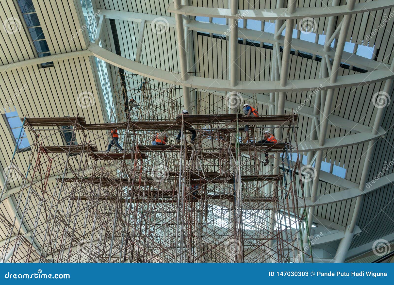 A Close Up View of a Construction Site Where a New Building is Being ...