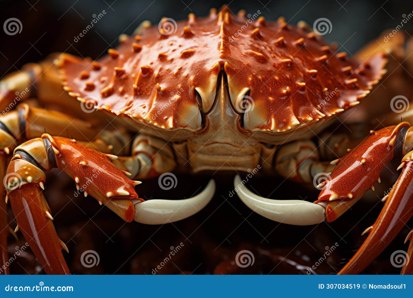 Close-up View of a Crab S Shell and Segmented Legs, Showcasing ...