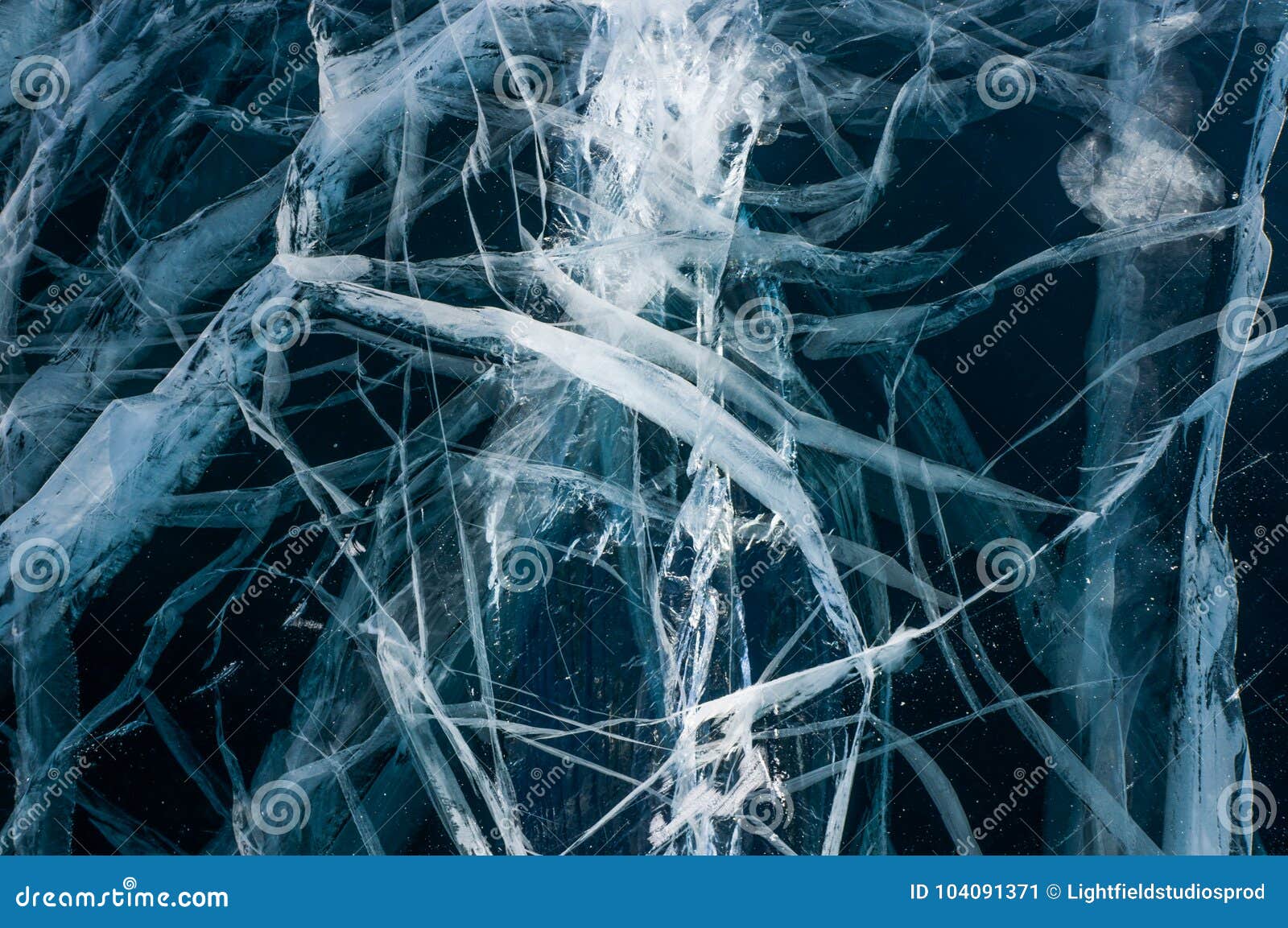 Cracks of frozen water stock image. Image of water, natural - 104091371