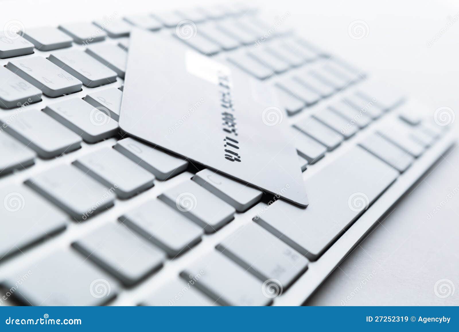Close Up View of Credit Card on a Keyboard Editorial Stock Image ...