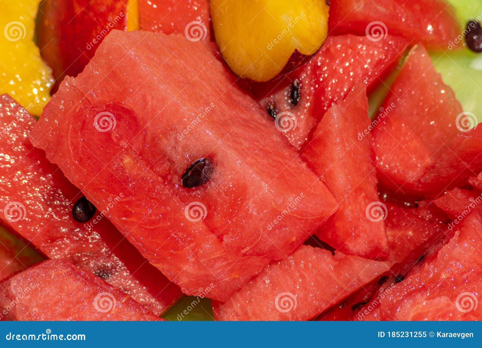 Close-up View Of Cutted Watermelon . Food Background Royalty-Free Stock ...