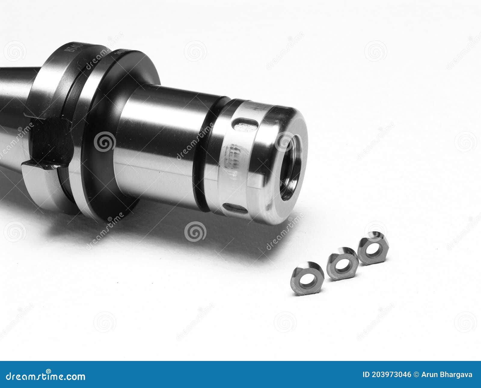 Metal Cutting Tools and Holder with Metal Chips Stock Photo - Image of ...