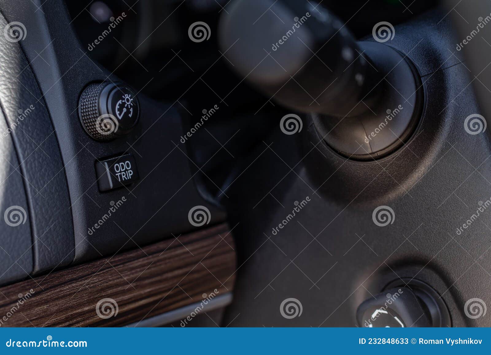 Close Up View of Dashboard Instrument Panel Backlight. Stock Image ...