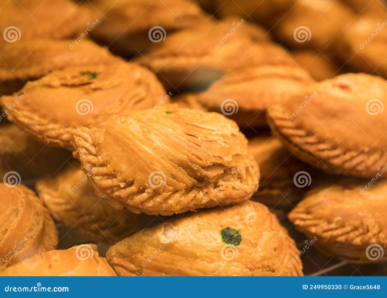 Close-up View of the Delicious Chicken Curry Puffs Stock Photo - Image ...