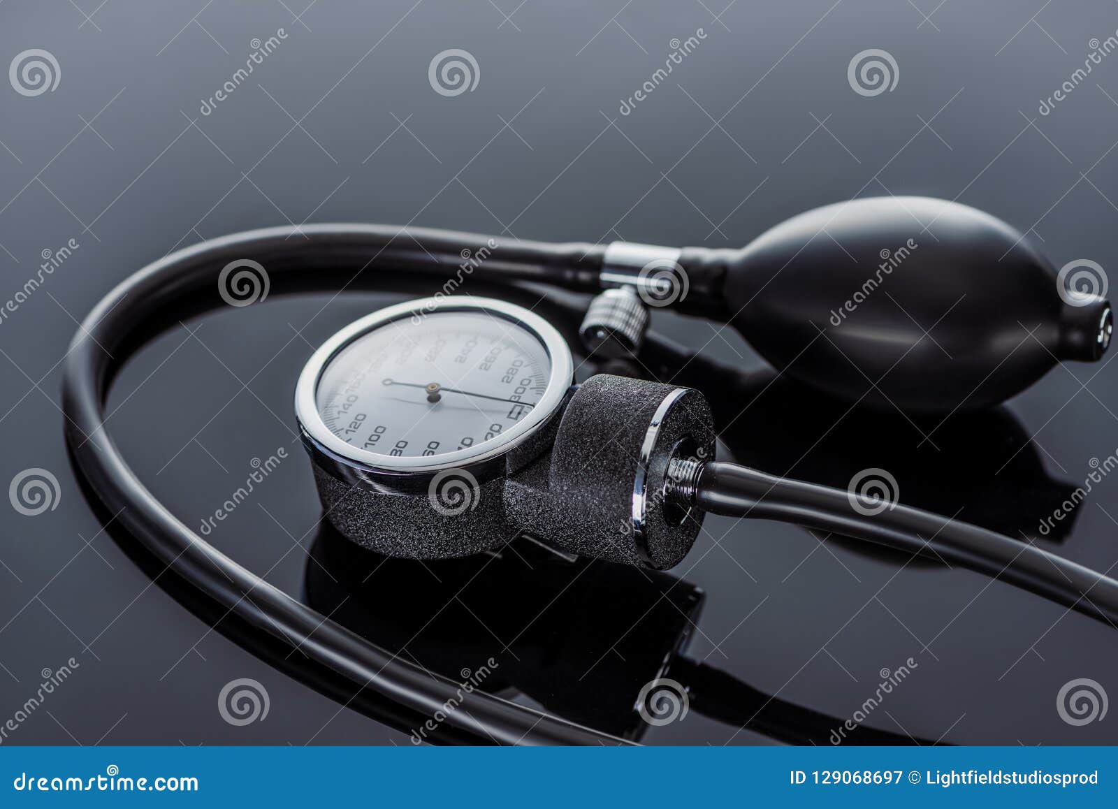 Close Up View of Device for Measuring Pressure on Glass Stock Image ...