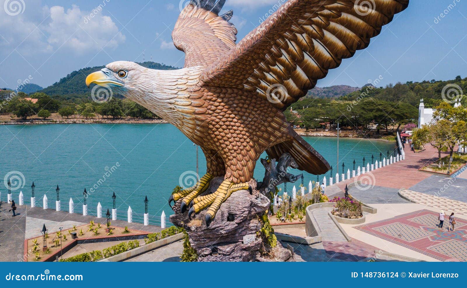 Close Up View of Eagle Square in Langkawi, Malaysia Stock Photo - Image ...