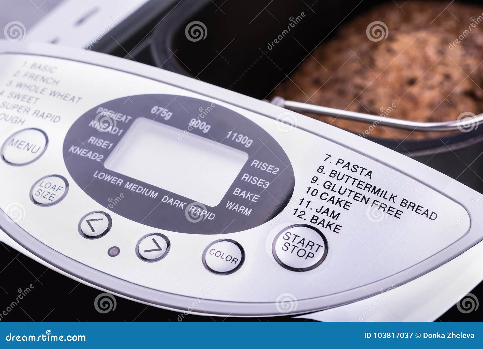 Close-up View of Electric Bread Maker Digital Display Stock Image ...