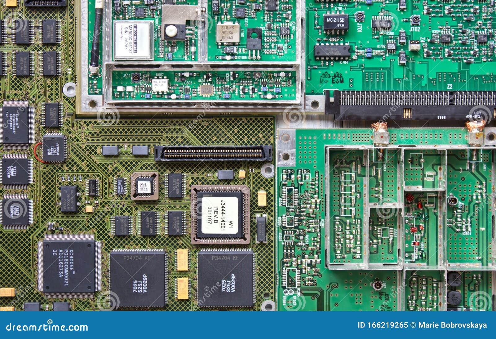Close Up View of Electronic Circuit Boards. Stock Image - Image of ...