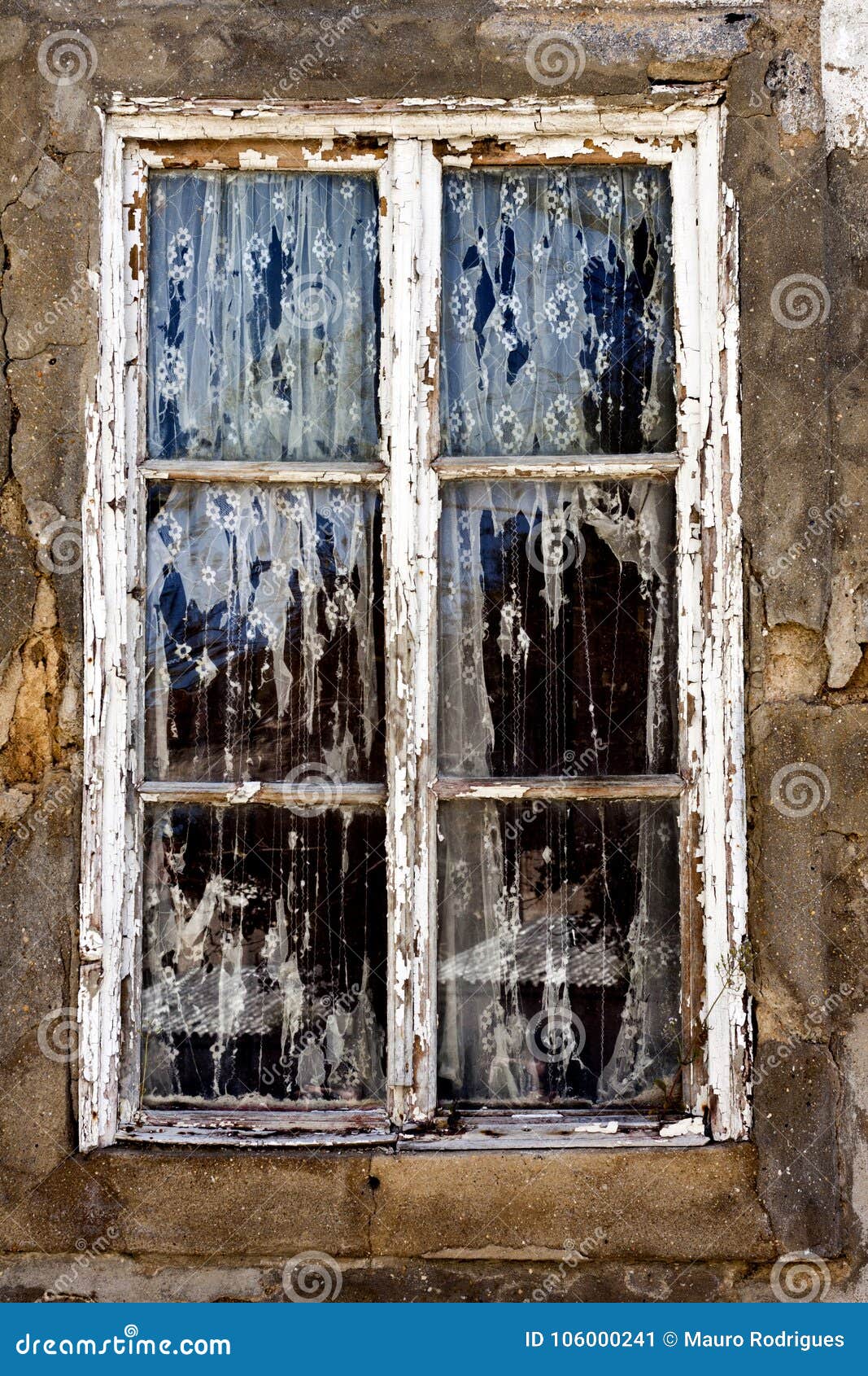 Old decaying window stock image. Image of spooky, cracked - 106000241