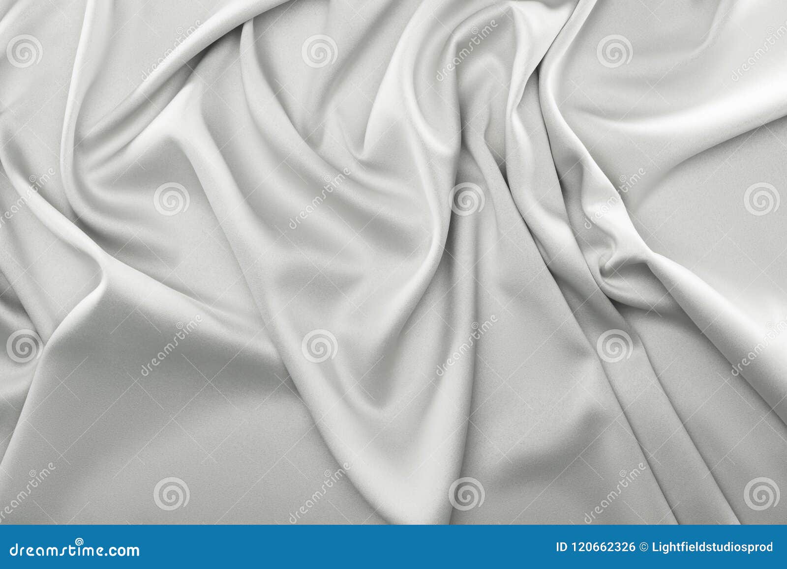 Close Up View of Folded Grey Silk Fabric Stock Photo - Image of ...