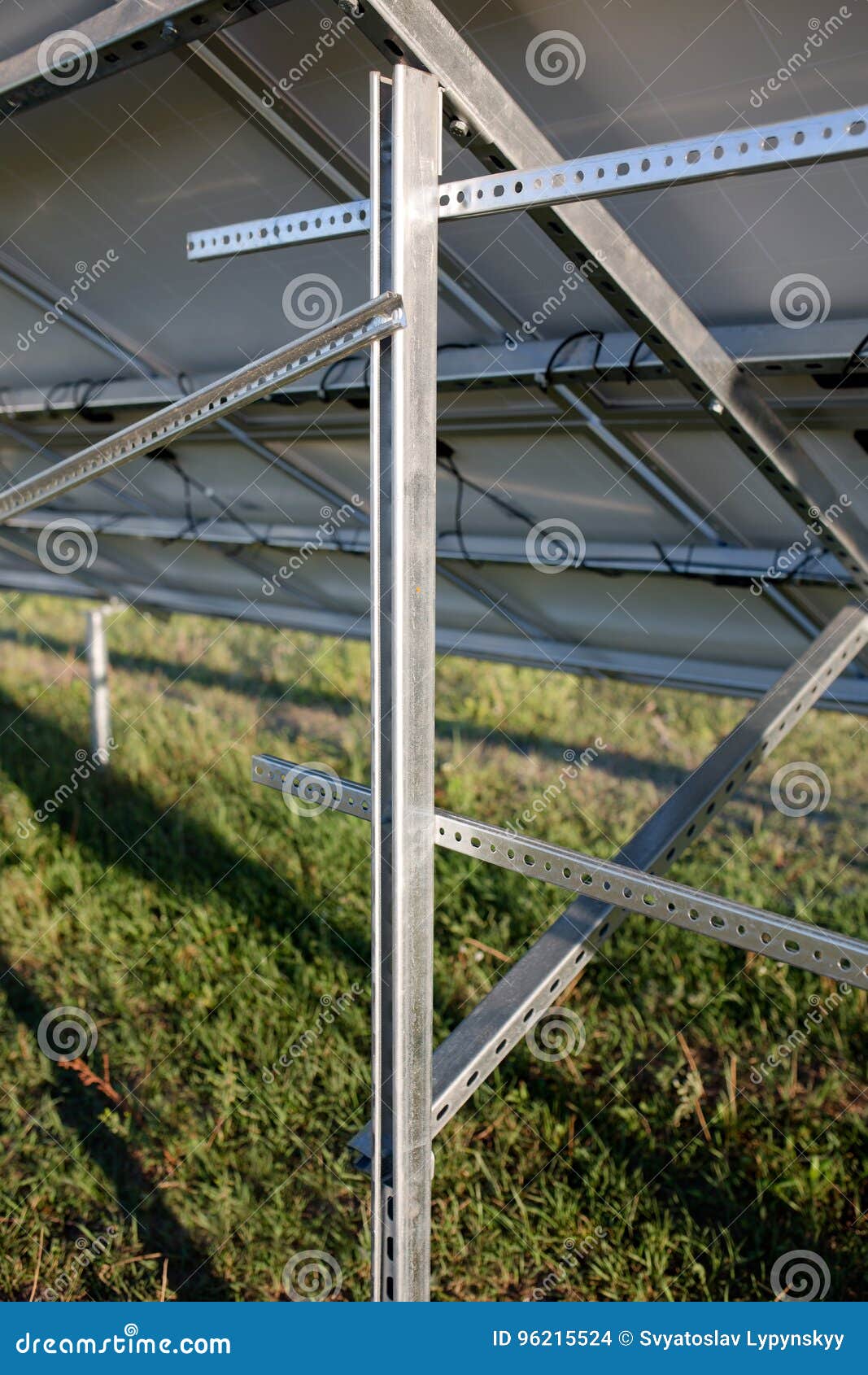 Close Up View on Frames for Solar Panels. Stock Photo - Image of ...