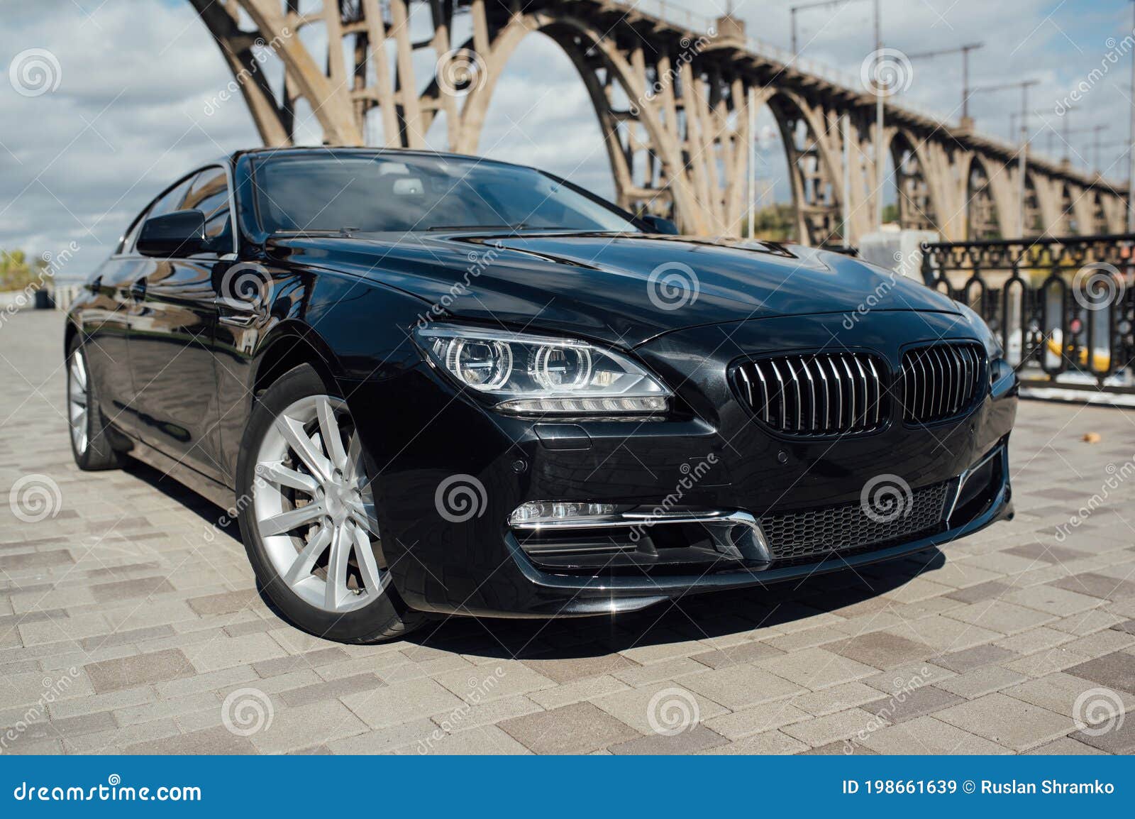 Close Up View of the Front Light in a Luxury Car Stock Image - Image of ...