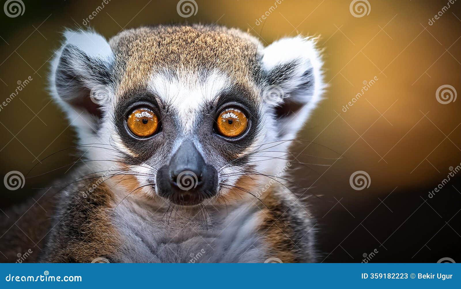 Mouse Lemur Animal Isolated Coloring Page For Kids Vector Illustration ...