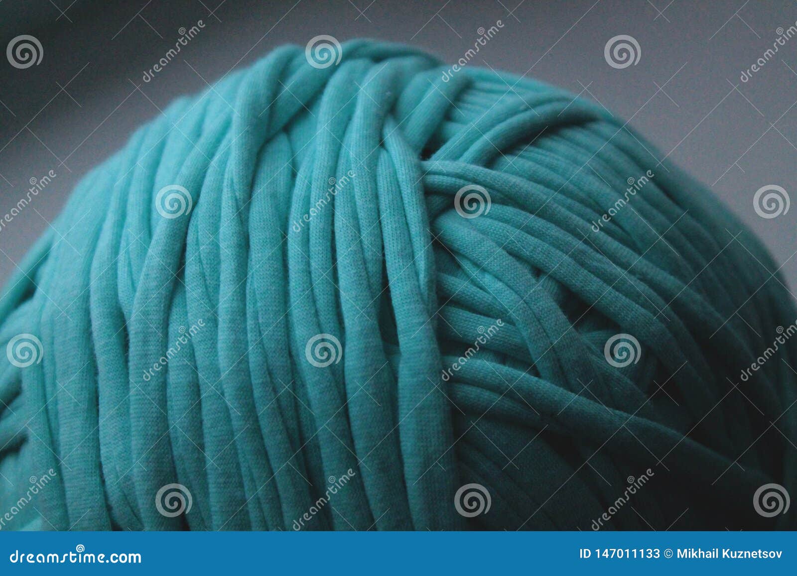 Close Up View of Green Clew Thread for Knitting Stock Image - Image of ...